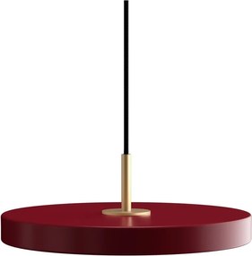 Červené kovové LED stmívatelné závěsné svítidlo s kovovým stínidlem ø 31 cm Asteria Plus – UMAGE