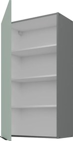 ARIA sa | horní skříňka 60 G-108 1F policová | 60 cm | EXTRA VYSOKÁ | ANTI FINGERPRINT povrch | antracit/aquamarine