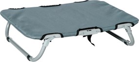 PawHut Dog Lounger Venkovní skládací pelíšek pro psy, kočky, místo na spaní, šedý, 59x46x15cm| Aosom