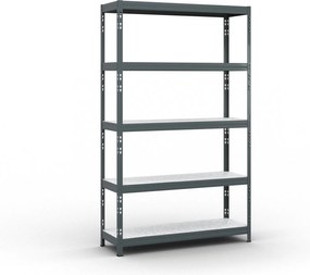 Policový regál 1966x1200x400 mm, nosnost 280kg