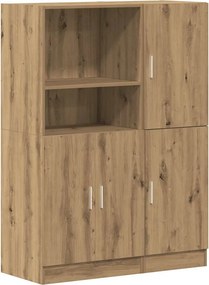 Sada 2 kusů kuchyňských skříněk dub artisan kompozitní dřevo 3324150