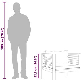 vidaXL Marketos Zahradní židle tmavě šedé podušky masivní akáciové dřevo