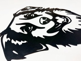 dřevo života Dřevěný obraz Australského ovčáka - IHNED K ODESLÁNÍ Rozměry (cm): 38x40, Zvolte barvu dekoru: Černá