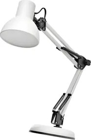 EMOS Lucas bílá / Stolní lampa / Patice E27 / Kov / IP20