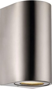 NOR 49721034 Venkovní nástěnné svítidlo Canto Maxi 2 2x28W GU10 nerez ocel čirá - NORDLUX