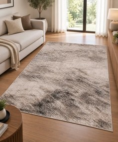 Koberec Safir 213 krémový / tmavě hnědý