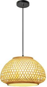 Toolight Natural, závěsné stropní svítidlo 1xE27 APP1649-1CP, přírodní hnědá, OSW-05116