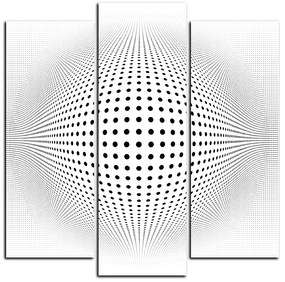 Obraz na plátně - Abstraktní geometrická sfera - čtverec 3218C (75x75 cm)