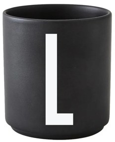 Design Letters Hrnek s písmenem L, black