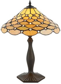 Endon 64301 - Stolní lampa Tiffany PEARL 1xE27/60W/230V pr. 37 cm