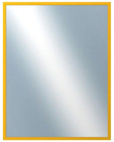 DANTIK - Zarámované zrcadlo - rozměr s rámem cca 70x90 cm z lišty PERLA žlutá lesklá vysoká (2880)