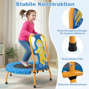 Costway Φ71 cm dětská trampolína s rukojetí a krytem okraje mini