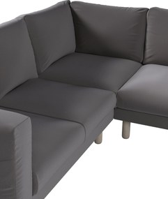 Potah na pohovku IKEA Norsborg rohová 4-místná barva hnědá látka sametová