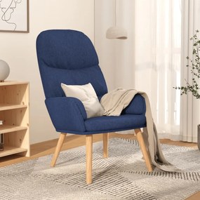 Relaxační křeslo modré textil 340994