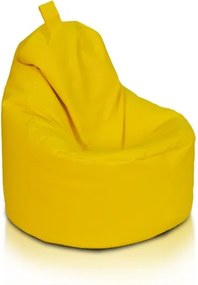 Sedací vak Yoko ekokůže / polyester TiaHome - žlutá
