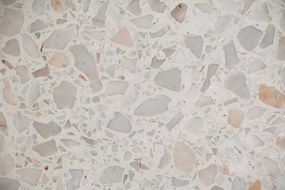DIMEX | Samolepicí vliesová fototapeta na zeď Terrazzo podlaha MA-5-2350 | 375 x 250 cm | bílá, oranžová, růžová
