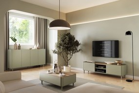 TV stolek Elivo 170 cm na nožkách - eukalyptus / dub baltic dune