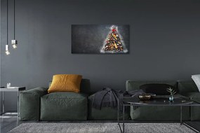 Obrazy na plátně Vánoční ozdoby 100x50 cm