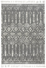 Kusový koberec Karof 2619A 43 Třásně šedý krémový Rozměr: 80x150 cm