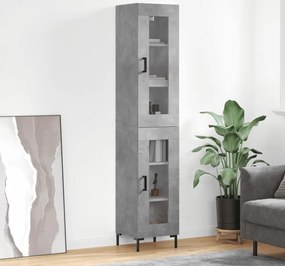 vidaXL Skříň highboard 34,5 x 34 x 180 cm kompozitní dřevo [3199425] Barva: Betonová šedá