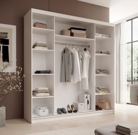ADRK Furniture Posuvná skříň se zrcadlem Sonic 200 ADRK-SW-SON-W-200