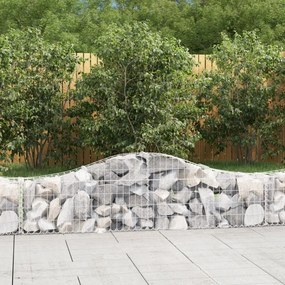 Klenutý gabionový koš 200 x 30 x 40/60 cm pozinkované železo 153382