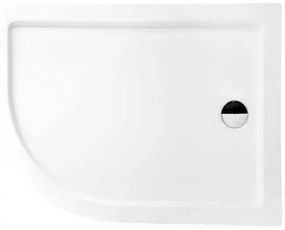 Besco Saturn asymetrická sprchová vanička Orientace: Levá, Rozměr vaničky: 100x80cm