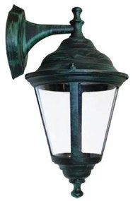 ACA Lighting Venkovní nástěnná lucerna HI6222V max. 60W/E27/IP45, Green-black