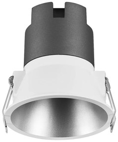 Šedé LED podhledové svítidlo 10 W SPOT 93mm, teplá bílá