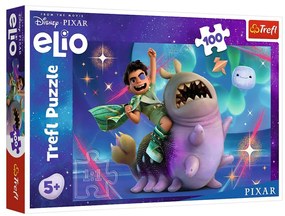 Puzzle Elio a vesmírné dobrodružství 100 dílků 41x27,5cm v krabici 29x19x4cm