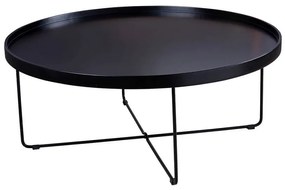 Konferenční stolek bunro ø 90 cm černý MUZZA