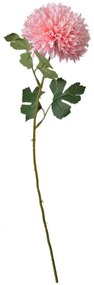 Umělá květina světle růžová chryzantéma – 54 cm