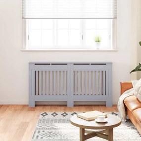 Kryt radiátoru 2 ks Šedá 152 x 19 x 81,5 cm Kompozitní dřevo 3403231