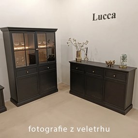 LUCCA c | komoda K6S | 145,7 cm | černá