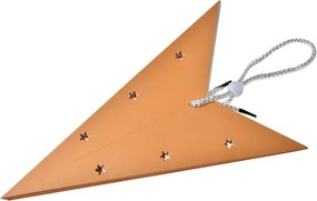 Bronzová závěsná vánoční papírová hvězda L - 60*22*60 cm