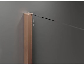 Mexen Velar Duo, sprchový kout s posuvnými dveřmi 100(dveře) x 100(dveře) cm, 8mm čiré sklo, měděná matná profil, 871-100-100-02-65