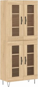 Skříň highboard dub sonoma 69,5 x 34 x 180 cm kompozitní dřevo 3198308