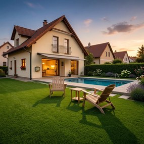 Europe Grass, Umělá tráva Profi Garden, na míru, šíře 4m, zelená