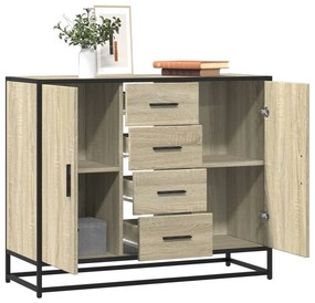 Příborník dub sonoma 92 x 35 x 76 cm kompozitní dřevo 3300826