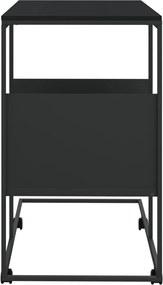 vidaXL Odkládací stolek s kolečky 55x36x63,5 cm kompozitní dřevo [343109] Barva: Černá