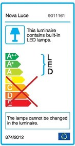 NV 9011161 WALL WASHER černý hliník a sklo LED Chip Cree 36W 3000K DC24V nastavitelné 30st. IP67 Max Power 300W - NOVA LUCE