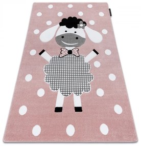 Dywany Łuszczów, Dětský kusový koberec Petit Dolly sheep pink, 160x220, růžová, dětský pokoj
