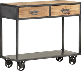 Konzolový stolek 90 x 35 x 74 cm masivní recyklované dřevo 323516