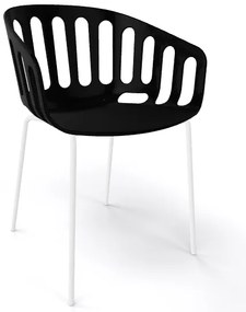 GABER - Židle BASKET NA, černá/bílá