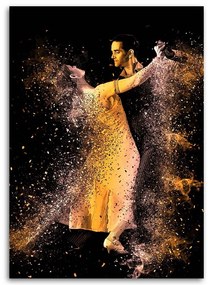 Gario Obraz na plátně Pár tančící ve zlatém prachu Rozměry: 40 x 60 cm