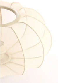 Krémové stropní svítidlo s textilním stínidlem ø 40 cm Plumalia – Light &amp; Living