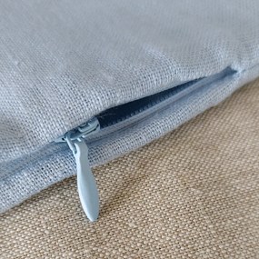 TULULUM Lněný povlak na polštář, světle modrý Rozměr polštáře: 60 x 60 cm