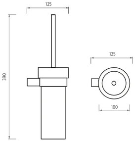 Nimco Toaletní WC kartáč BR 11094K-26