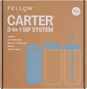 Fellow Carter Move světle modrá / Izolovaný hrnek / 3 víčka / 473 ml