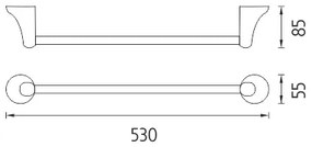 Nimco Držák na ručníky MONOLIT - MO 4046-26